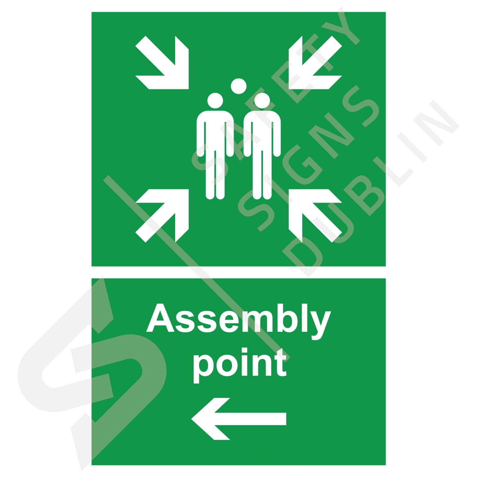 Assembly point left side S7004 - Safety Signs Dublin