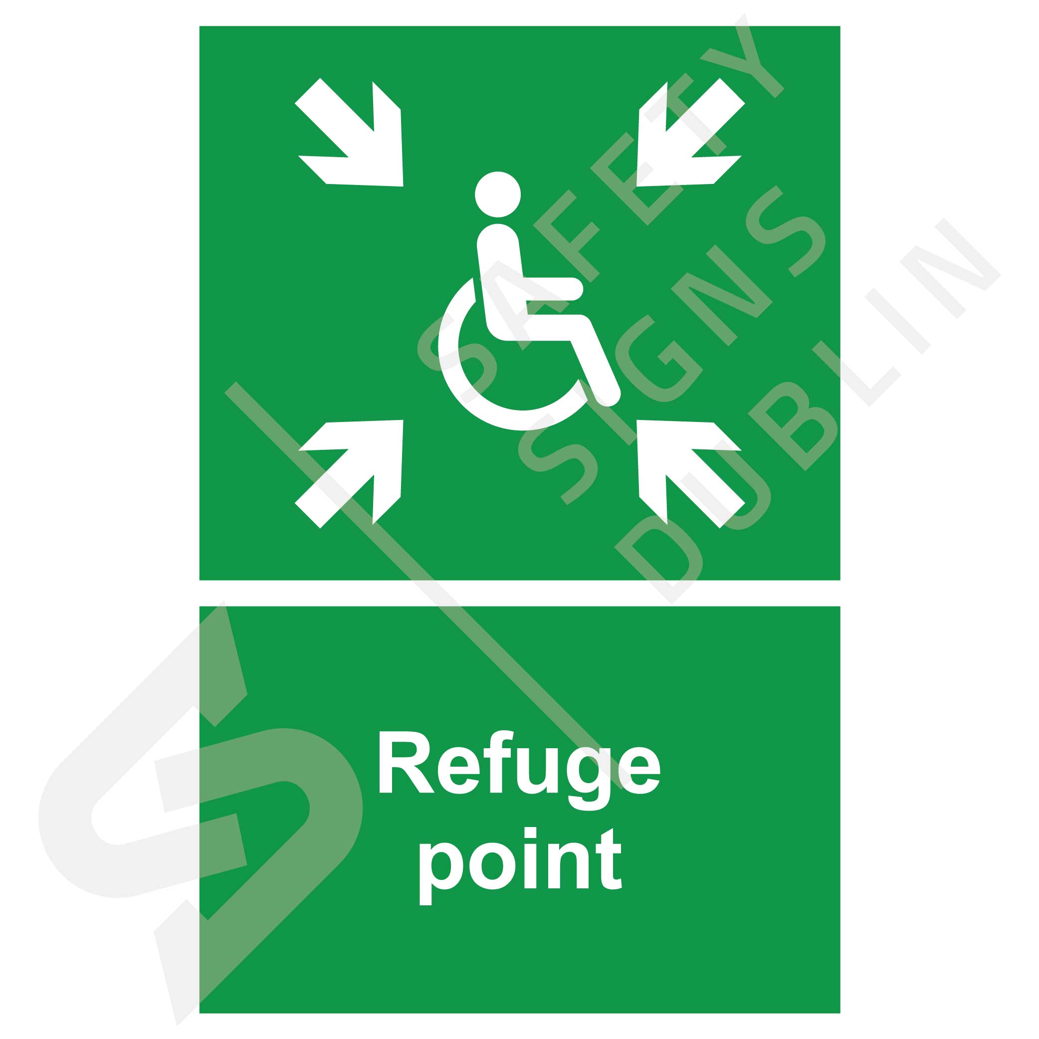 Refuge point S7066 - Safety Signs Dublin