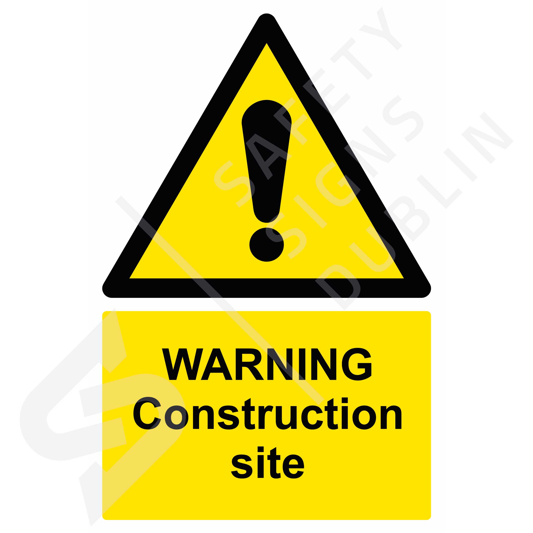 Warning Construction Site W8145 - Safety Signs Dublin