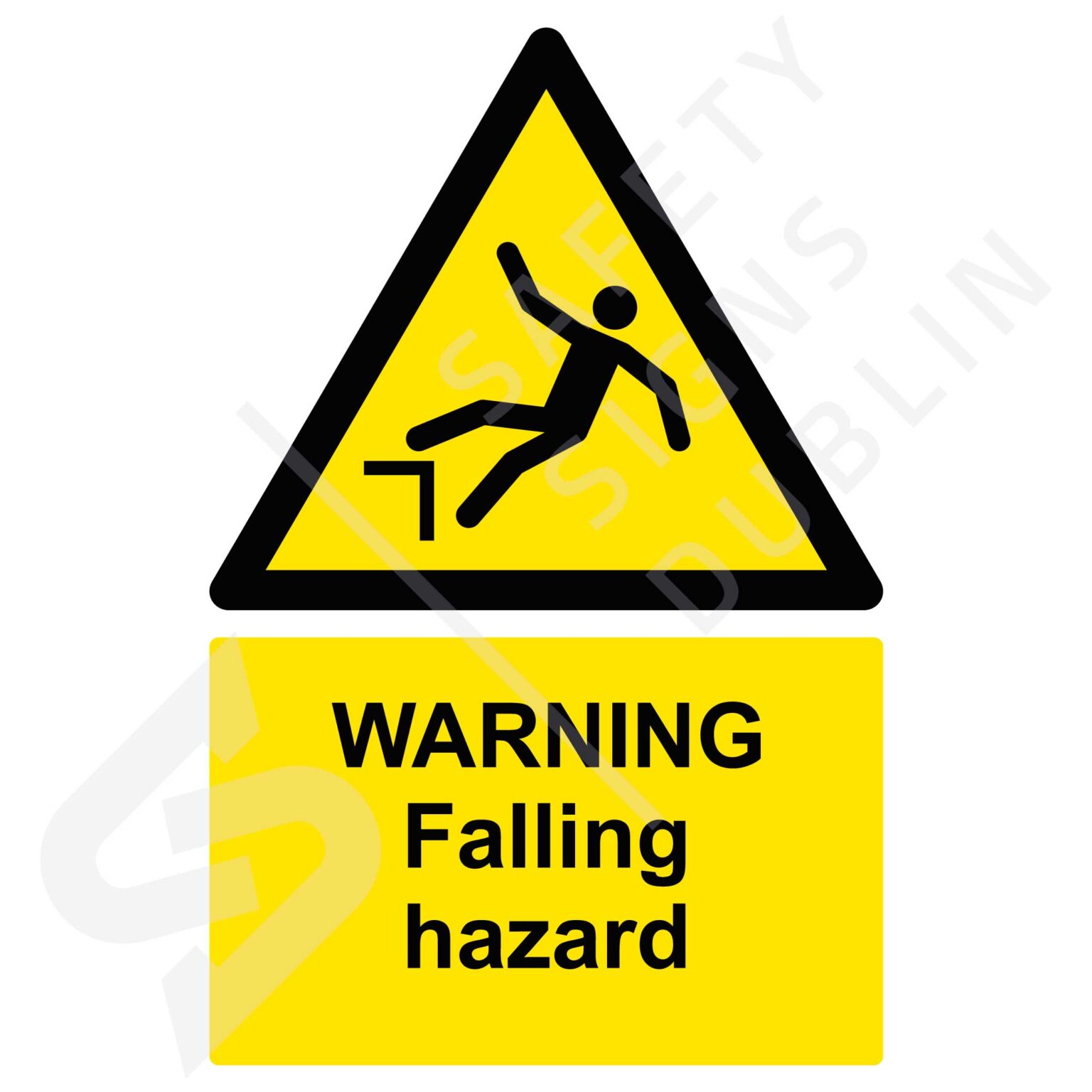 Warning Falling Hazard W8147 - Safety Signs Dublin
