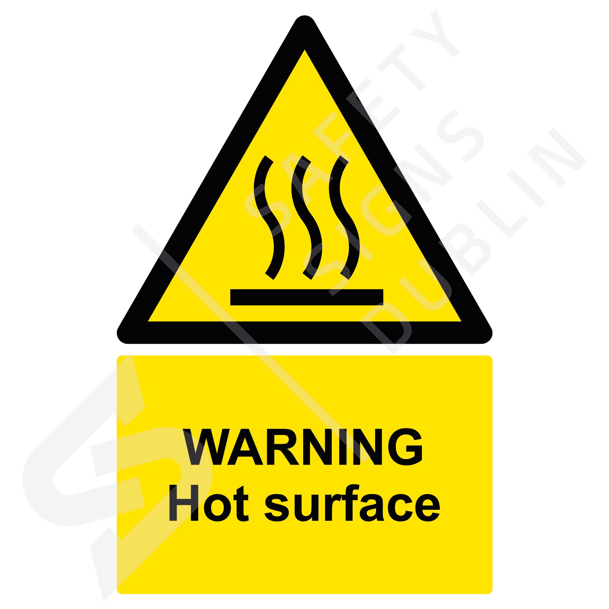 Warning Hot surface W8077 - Safety Signs Dublin