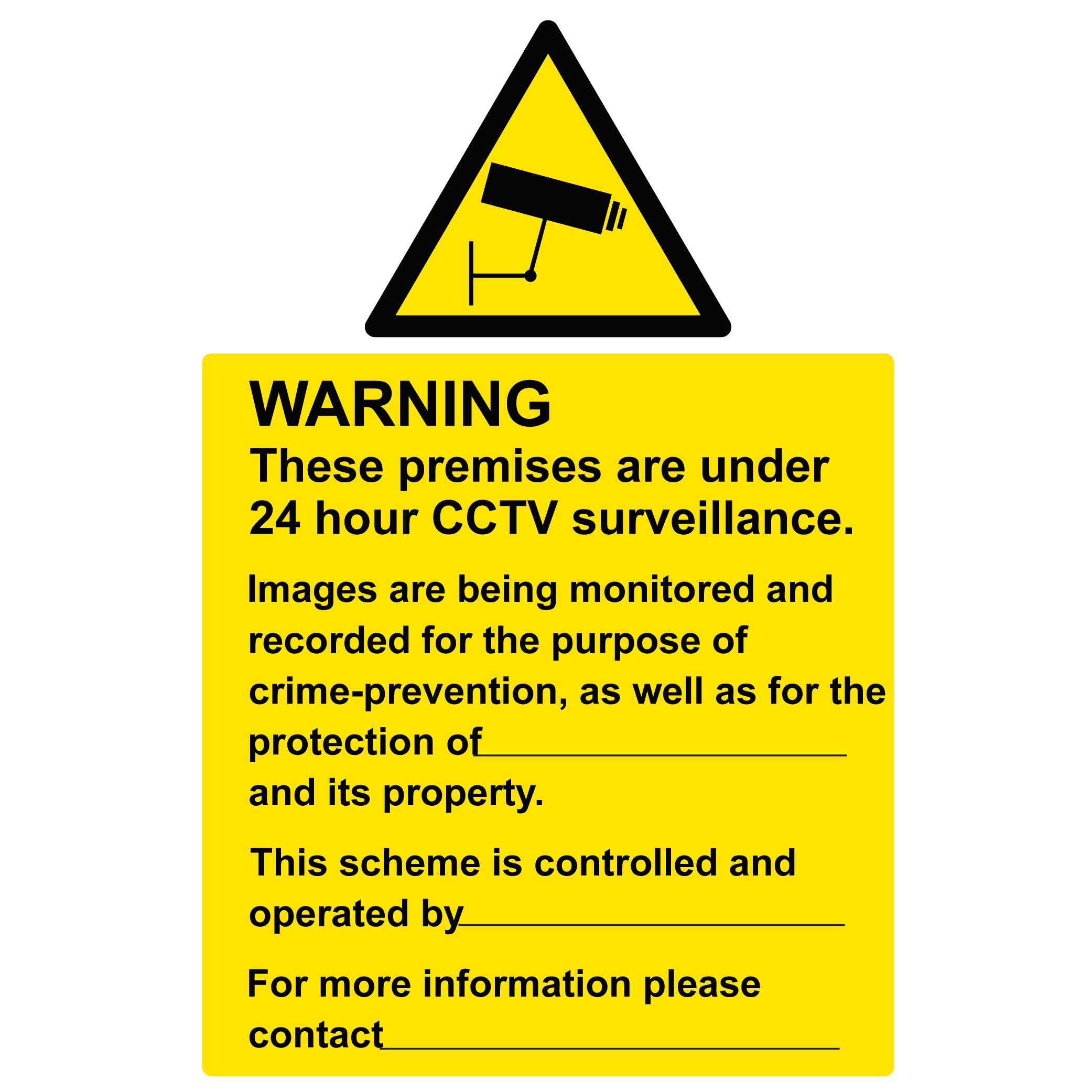 CCTV Warning W8145 - Safety Signs Dublin