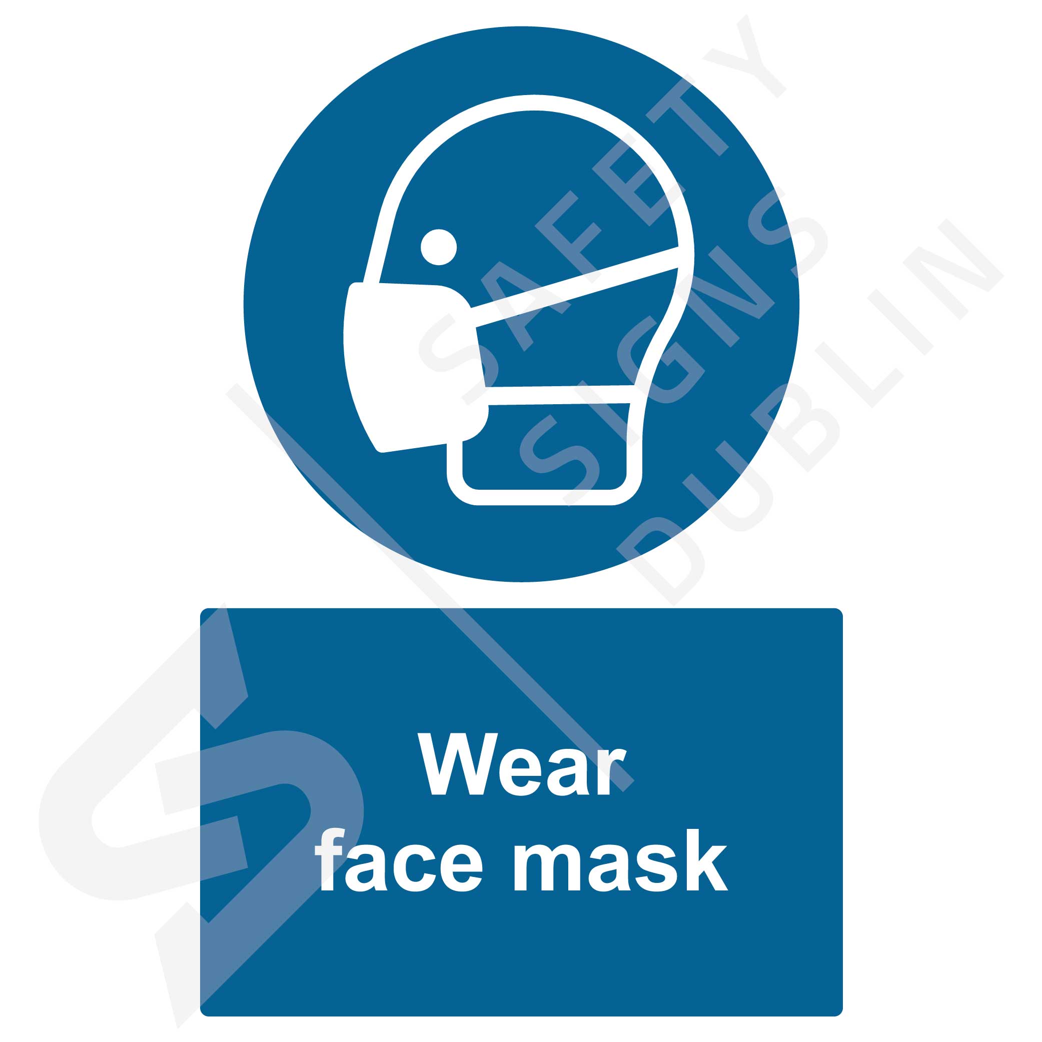Wear Face Mask M5163 - Safety Signs Dublin