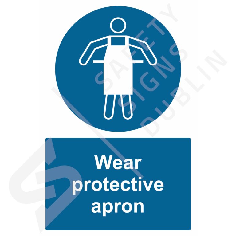 Wear Protective Apron M5169 - Safety Signs Dublin