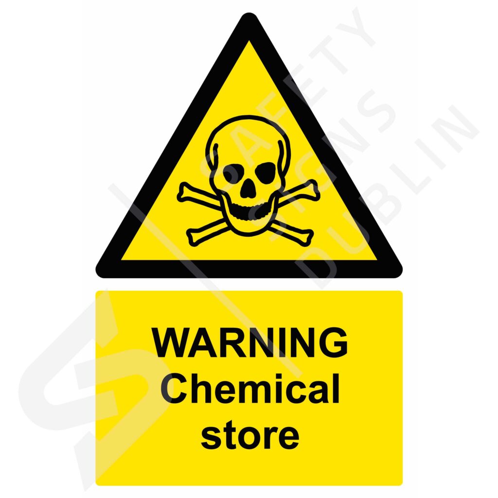 Warning Chemical store W8032 - Safety Signs Dublin