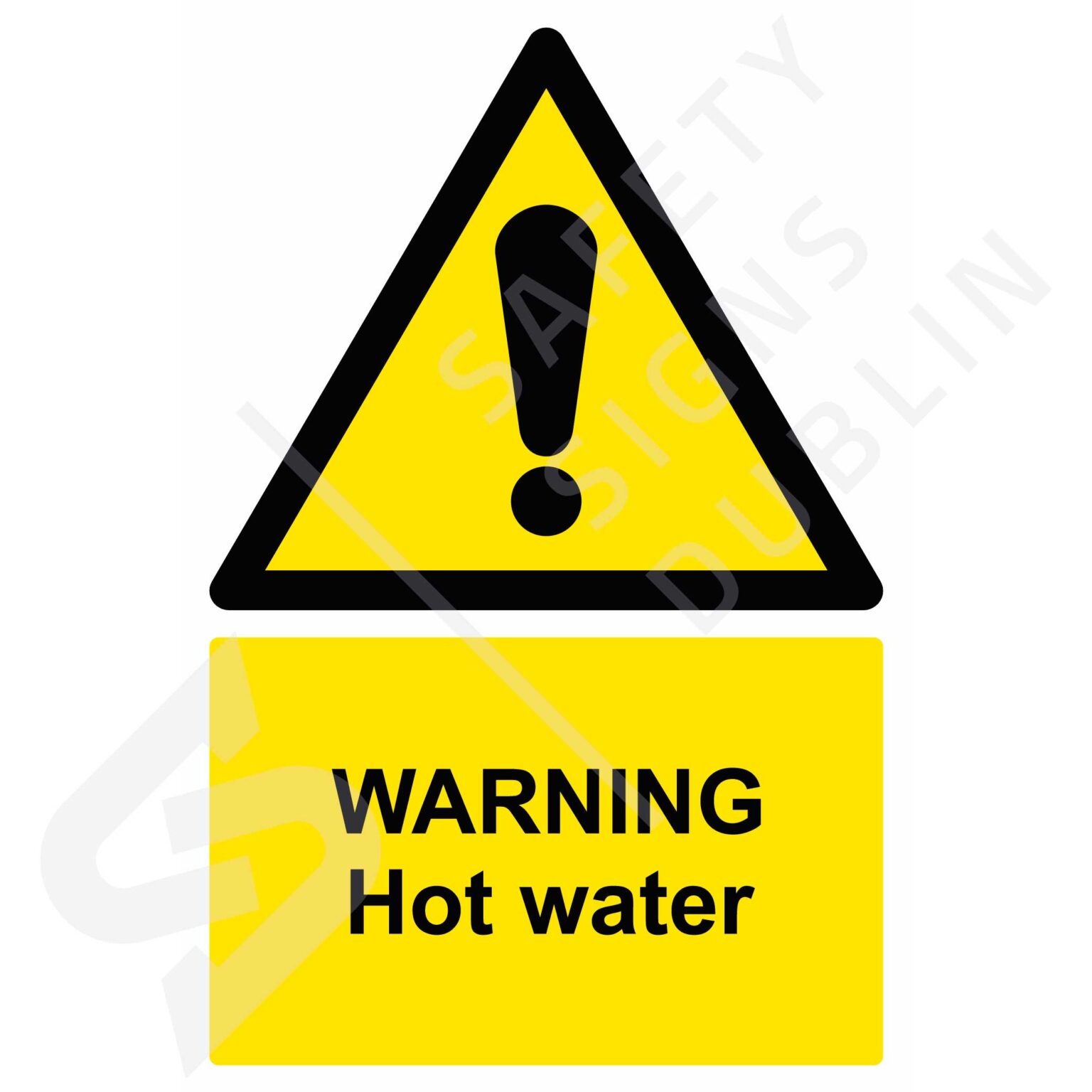 Warning Hot water W8078 - Safety Signs Dublin