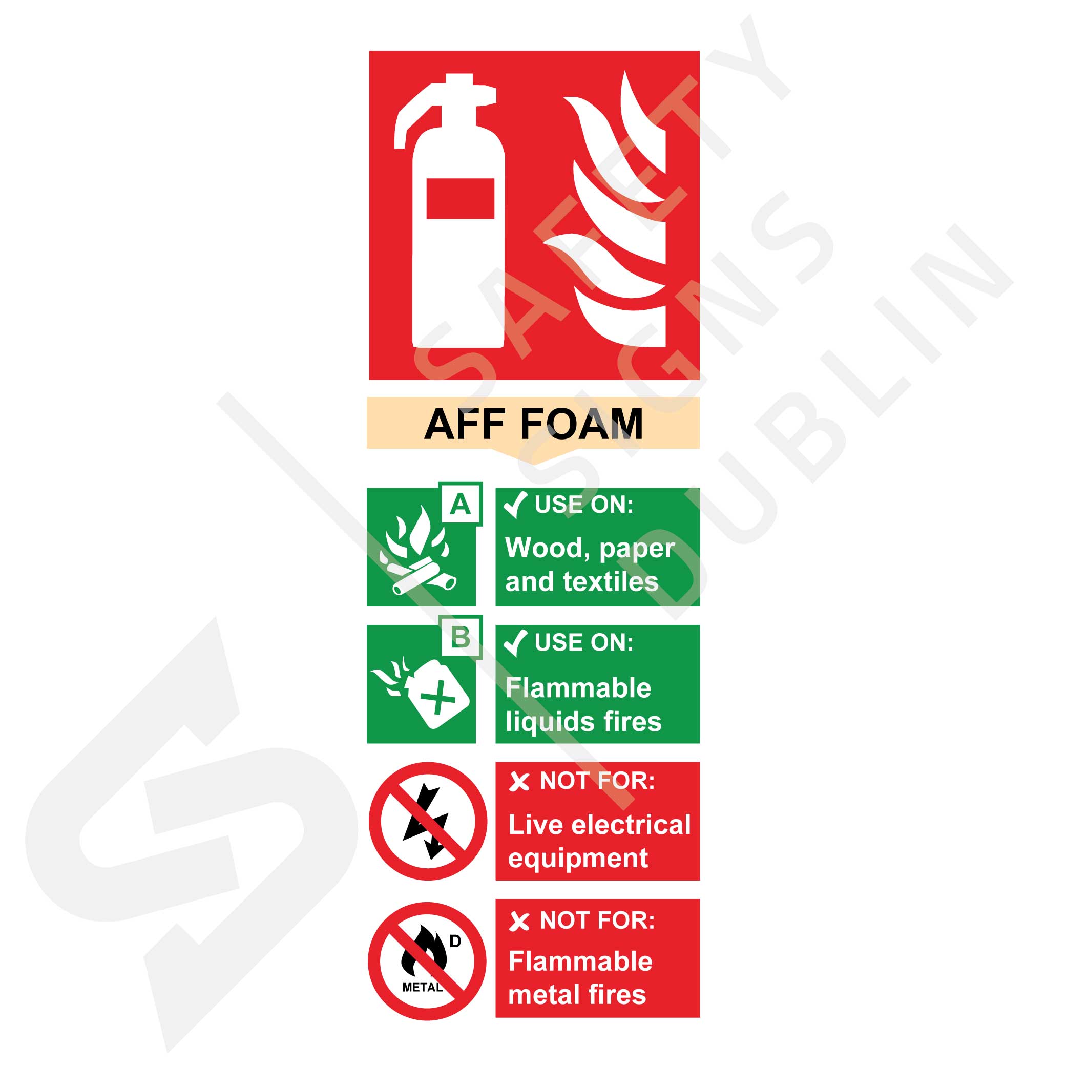 AFF Foam F1028 - Safety Signs Dublin