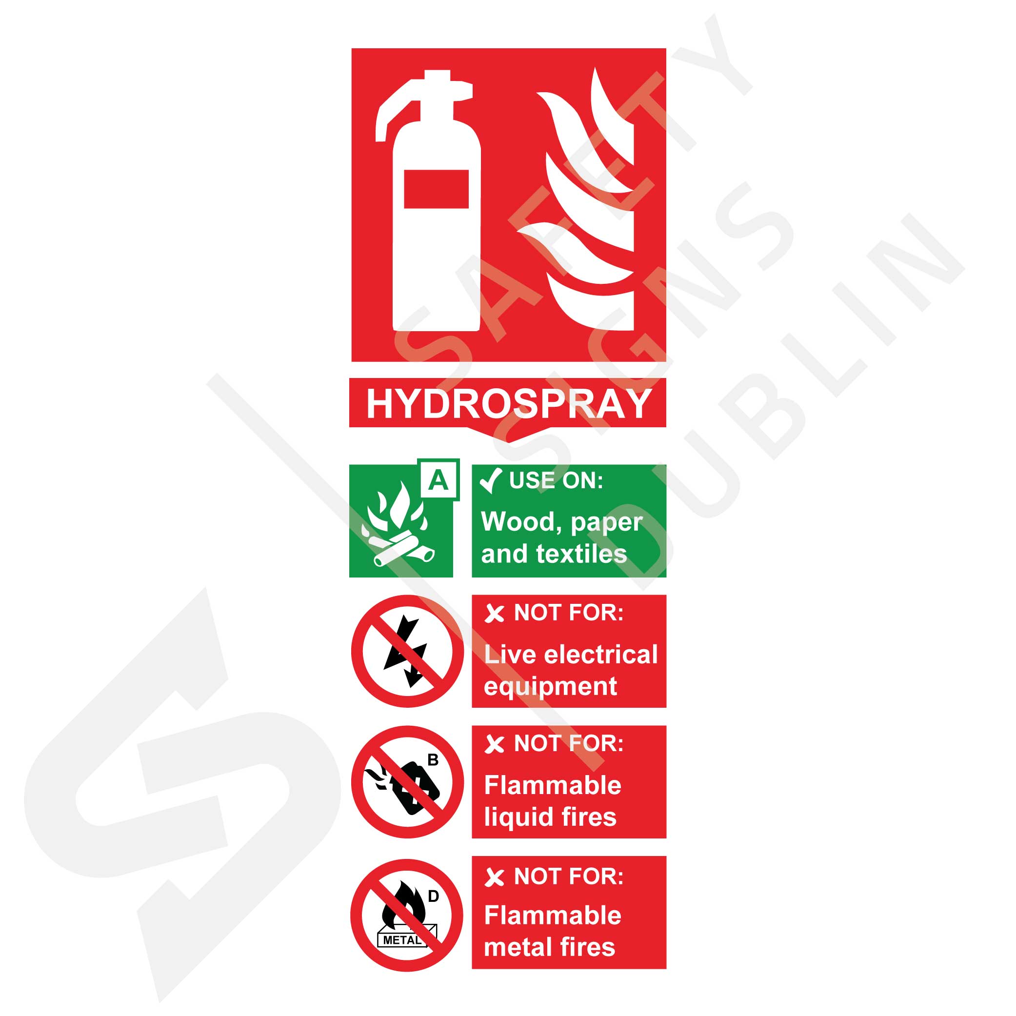 Hydrospray F1033 - Safety Signs Dublin
