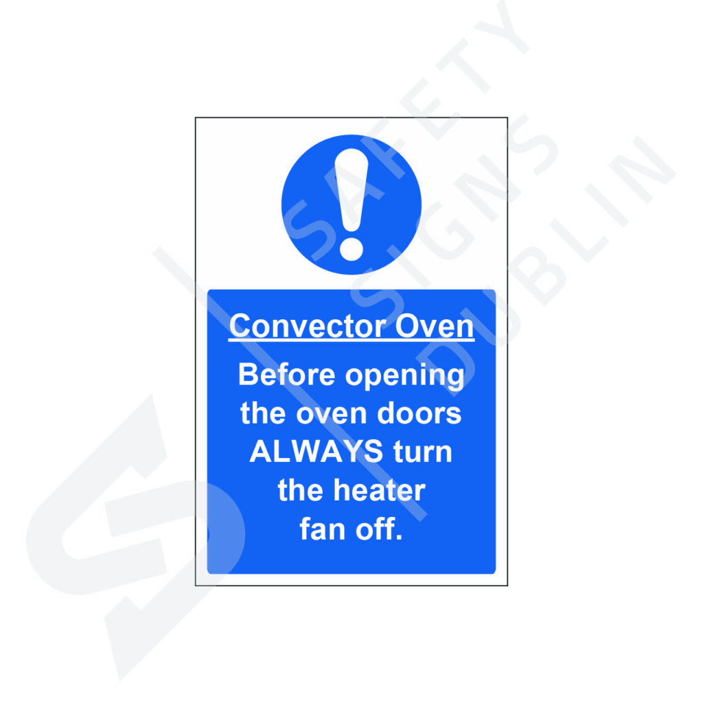 Convector Oven FS3001 - Safety Signs Dublin