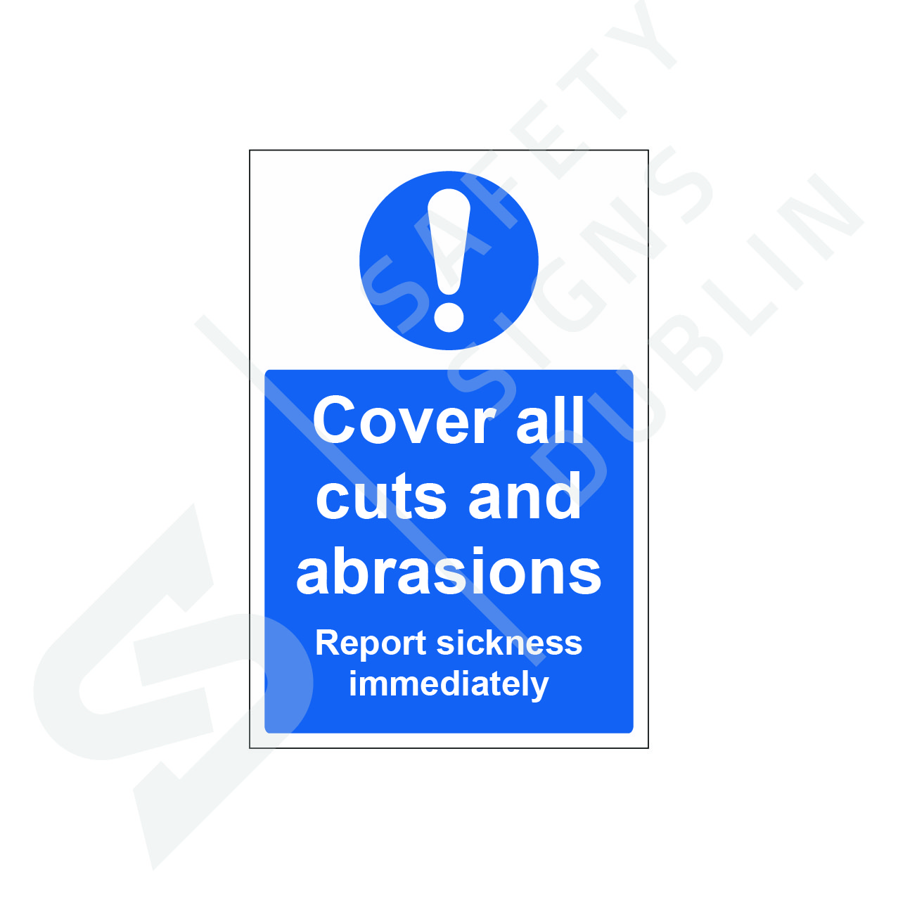 Cover Cuts and Abrasions FS3012 - Safety Signs Dublin